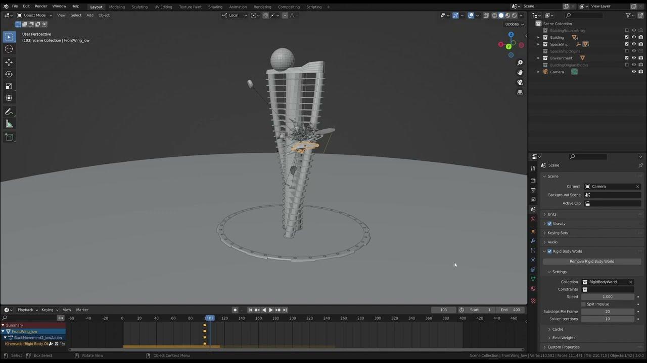 Simulations in Blender - Rigid Body Simulations - part 5 - YouTube
