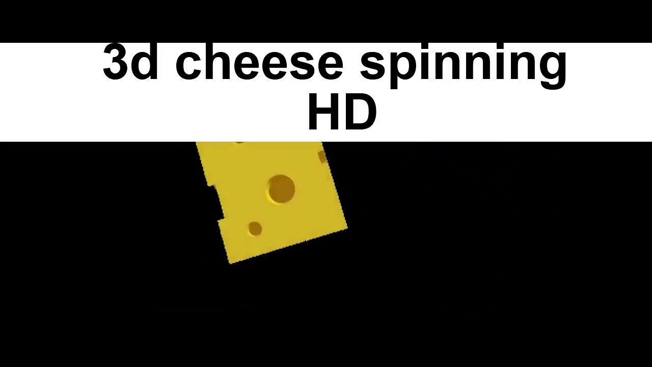 3D cheese spinning HD - YouTube