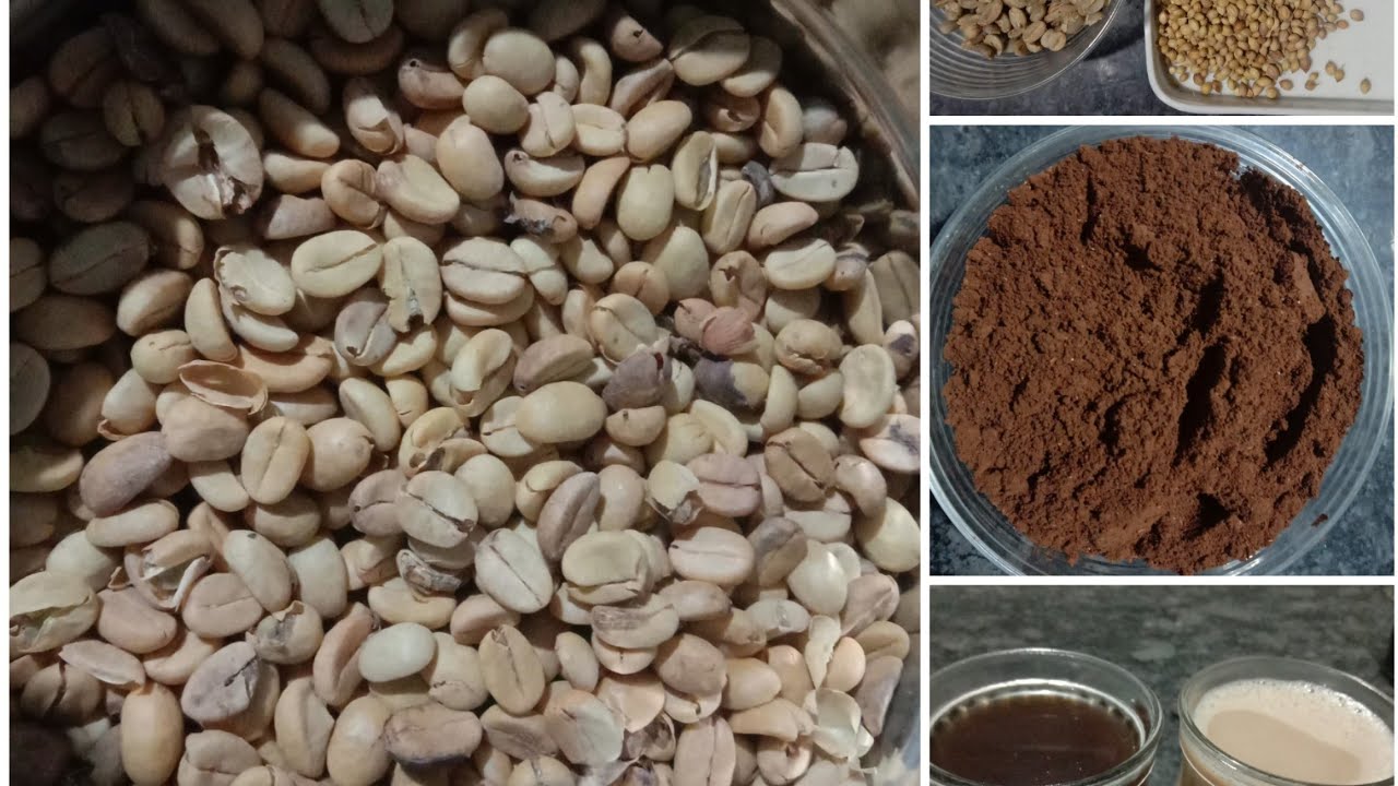 Home made coffee powder/Coffee powder preparation from coffee bean/Coffee powder preparation ...