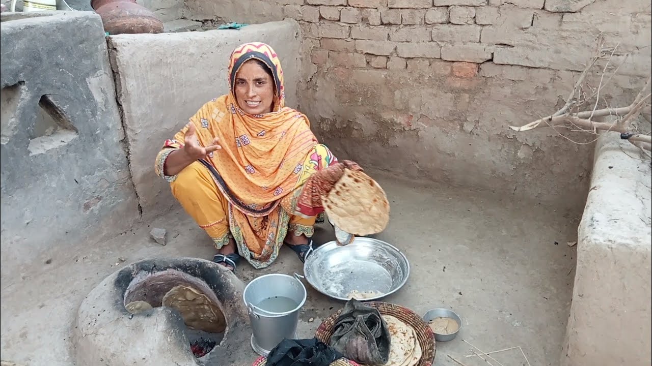 Traditional style daily routine village family life in pakistan | pak ...