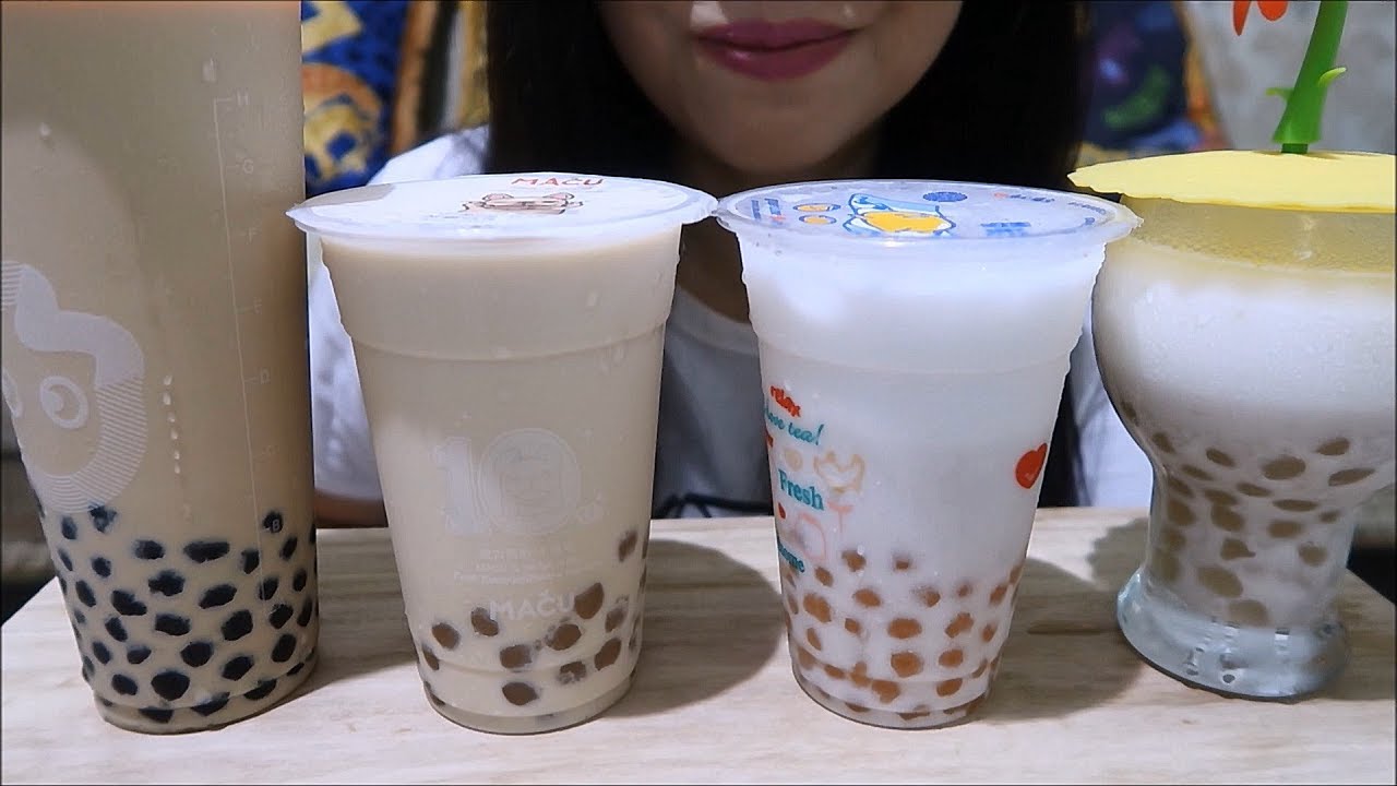 ASMR VARIOUS Pearl Tea /bubble Tea( boba)|咀嚼音 パールティー|버블티|Squishy Sticky ...