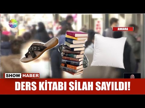 Ders kitabı silah sayıldı!