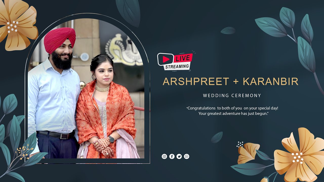 Arshpreet weds karanbir Ceremony Live by DM photography M.9780047582 - YouTube