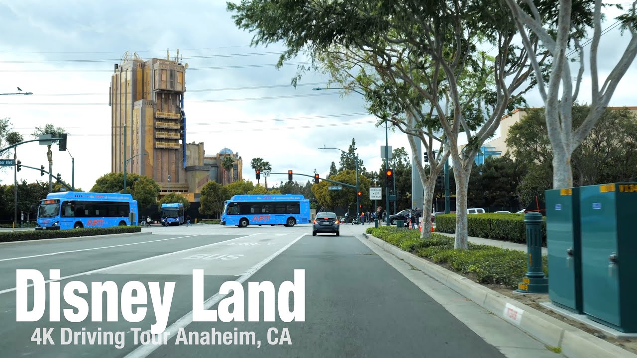 [4K] DISNEYLAND🇺🇸 DRIVING TOUR | Downtown Anaheim | California | USA ...