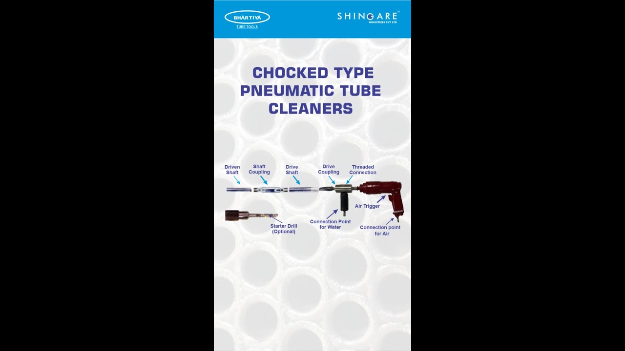 Portable Pneumatic Chocked Tube Cleaner | Tube Cleaner | Shingare ...