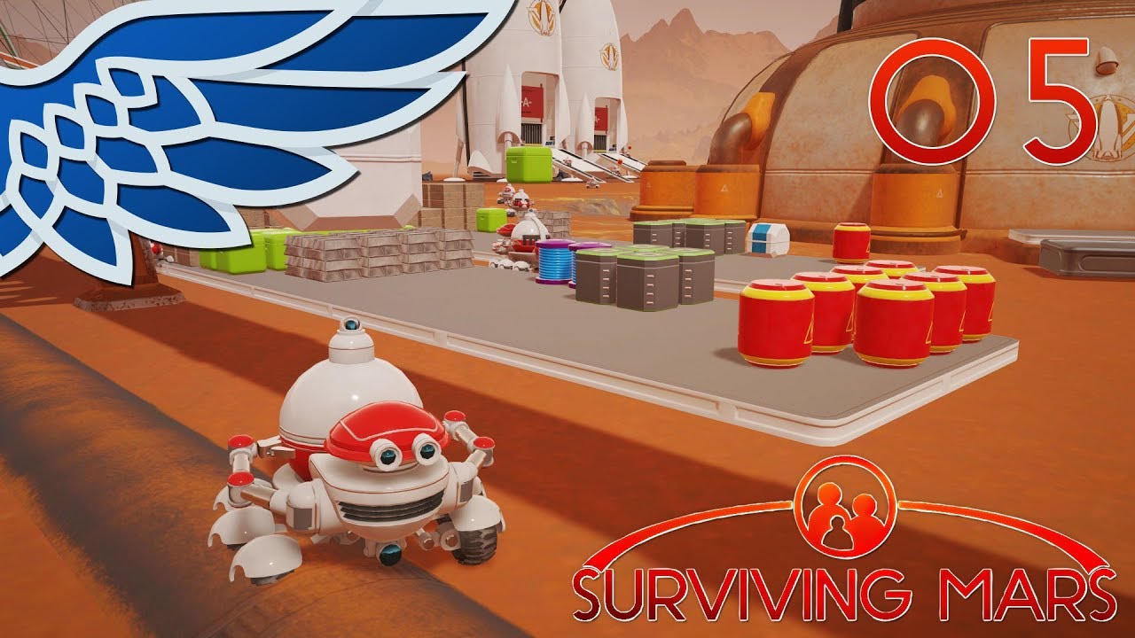 SURVIVING MARS | ROVER SIMULATOR PART 5 - ELON MUSK SPACEX Let's Play ...