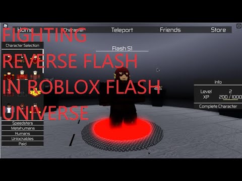 FIGHTING REVERSE FLASH IN ROBLOX FLASH UNIVERSE - YouTube