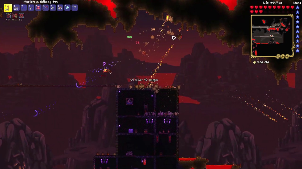 How to get Hellwing Bow - Terraria 1.4 - YouTube