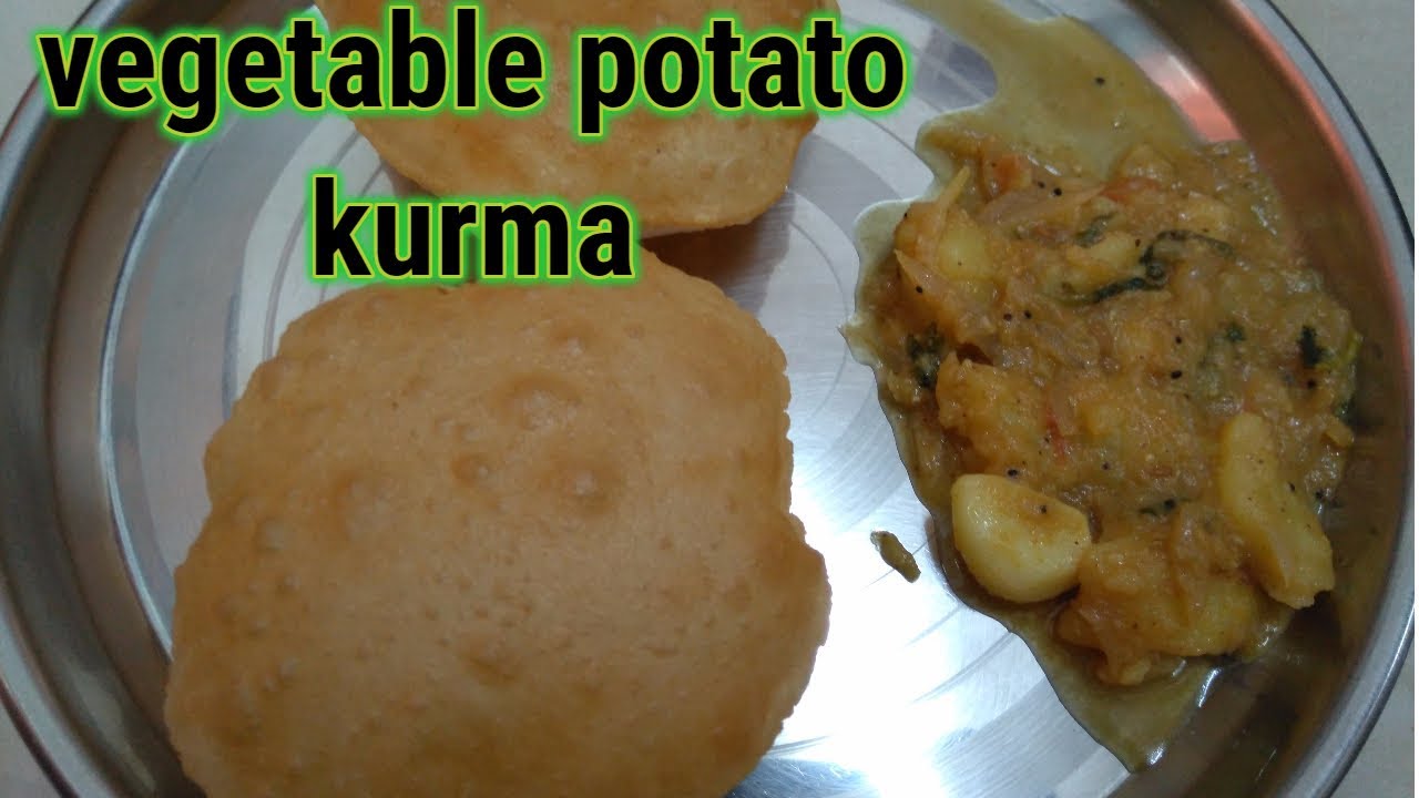 Vegetable / potato kuruma for poori / chappathi - YouTube