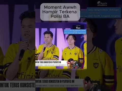 Moment Awwh Hampir Terkena Polisi BA #awwah #baonic #onic #melati