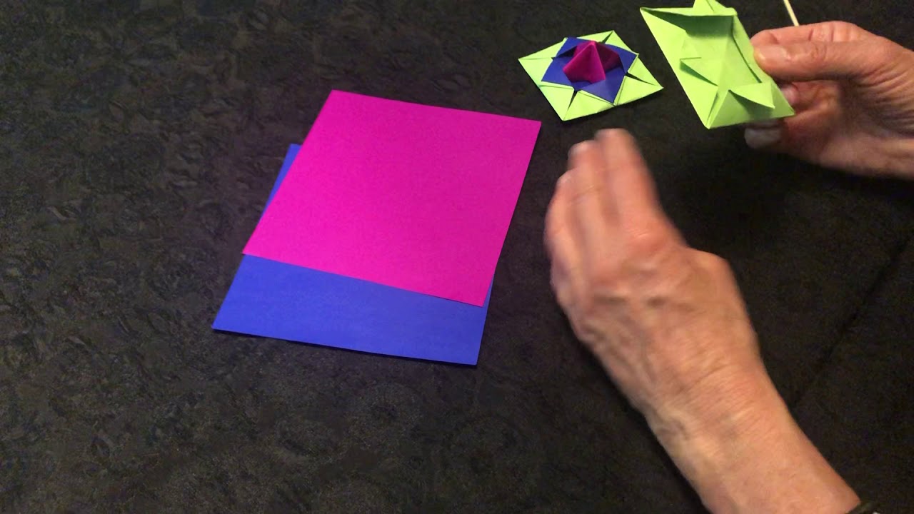 ORIGAMI FÜR KINDER | KREISEL | ANLEITUNG #7 - YouTube