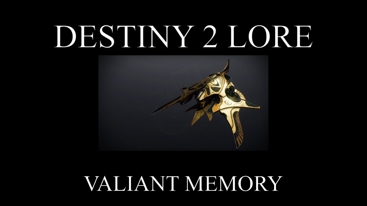 Destiny 2 Lore - Season Of The Deep - Valiant Memory - YouTube