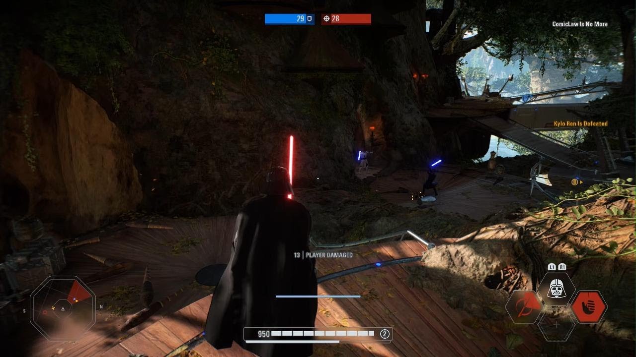 Star Wars Battlefront 2 Heroes versus Villains gameplay. No commentary ...