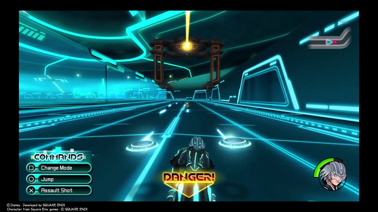 KINGDOM HEARTS: Dream Drop Distance HD Light Cycle battle - YouTube