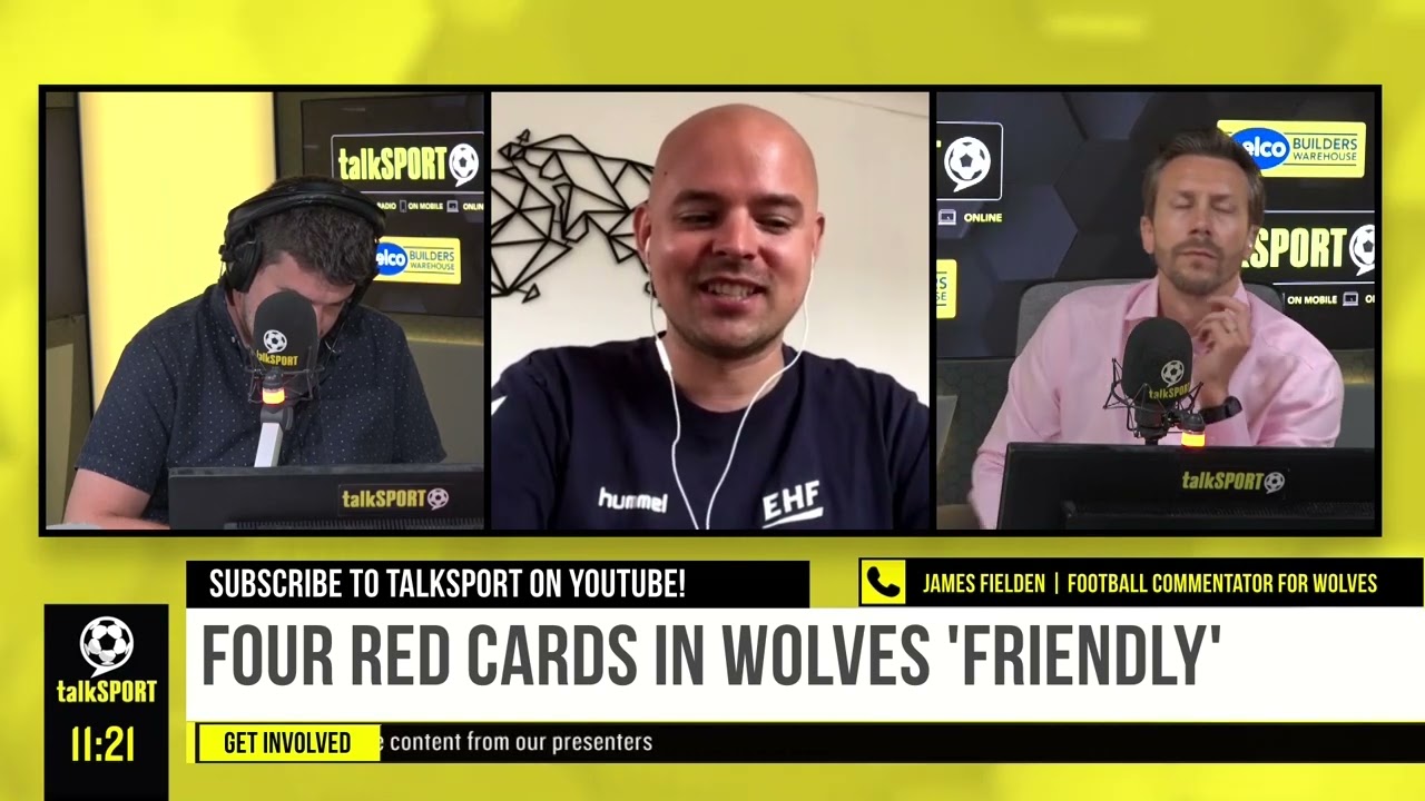 FOUR RED CARDS IN ONE GAME?! 😳 Wolves 'friendly' ends in havoc with 4 ...