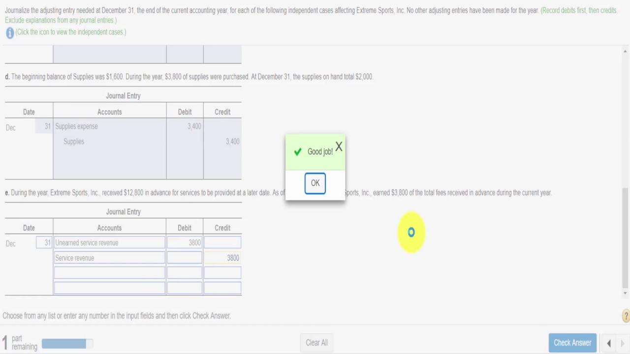 How to Journalize the adjusting entry? - YouTube