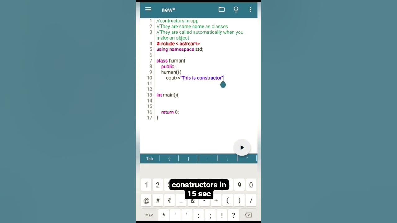 constructors in 15 sec - YouTube