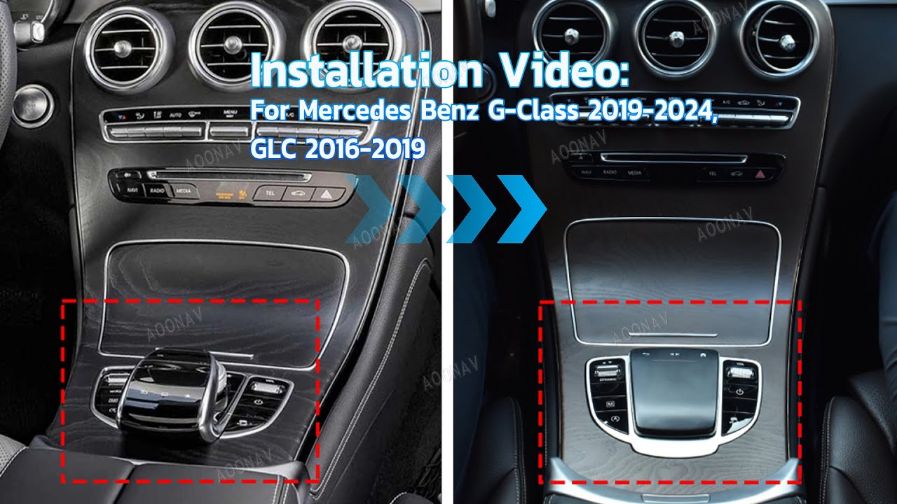aoonav Installation Video Car Center Console Mouse For Mercedes Benz G ...