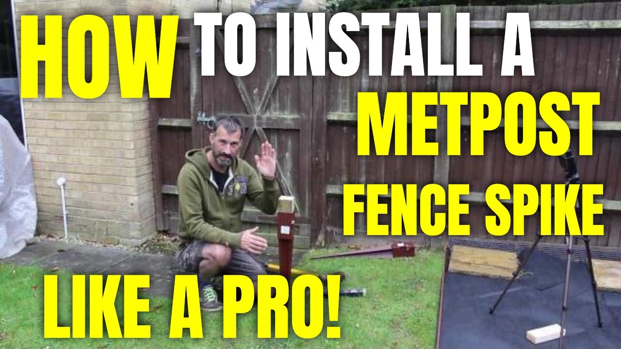 How to install a METPOST/Fence Spike like a pro! - YouTube
