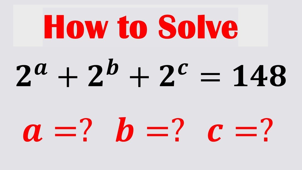 Math Olympiad|A Good Algebra Problem|Can You Find the value of "a, b ...