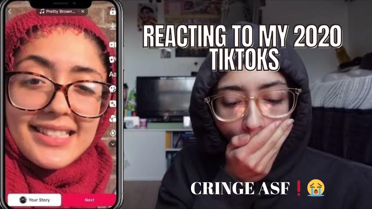 REACTING to my OLD 2020 TIKTOK drafts *CRINGE af* - YouTube
