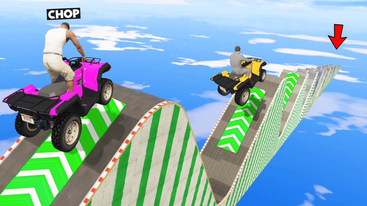 GTA 5 CARS VS RUNNERS CHOP ALMOST WON THE CHALLENGE - YouTube