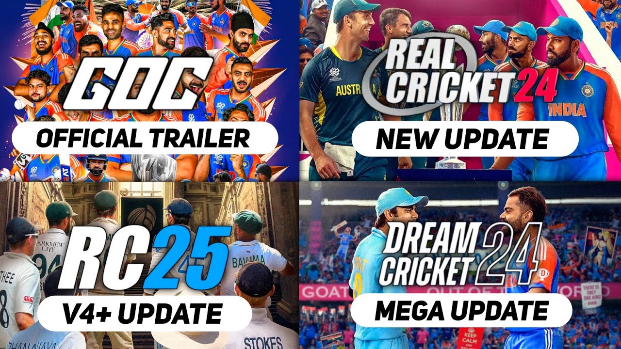 Real Cricket™24 New Update | Real Cricket 25 V4+ Update | GOC Trailer ...