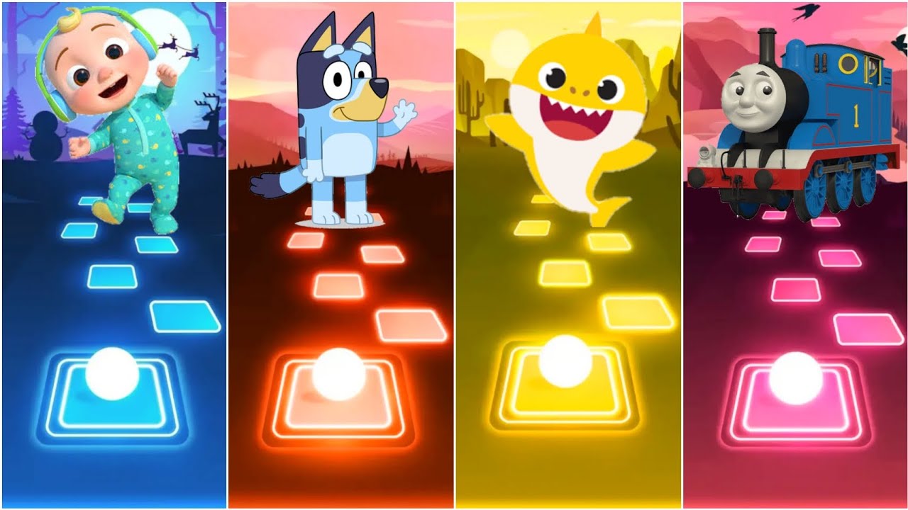 Cocomelon 🆚 Bluey 🆚 Baby Shark 🆚 Thomas The Train 🎶 Who Is Best? - YouTube