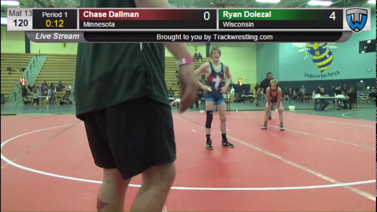 3273 Schoolboy 120 Chase Dallman Minnesota vs Ryan Dolezal Wisconsin ...