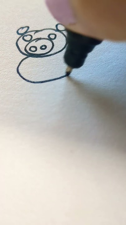 how to draw a pig - YouTube