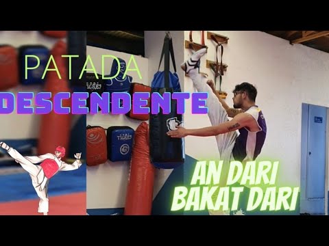 Cómo tirar patada Descendente (An Dari y Bakat Dari Furigui) Tae Kwon ...