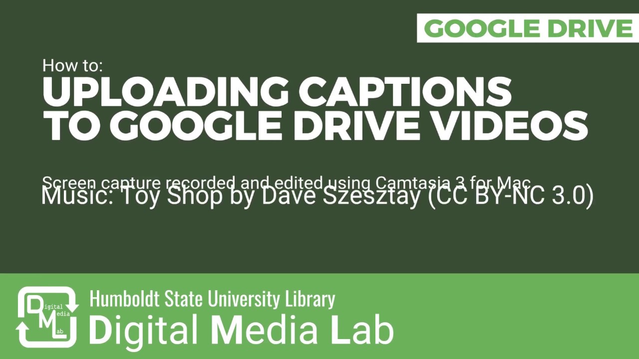 Uploading Captions to Google Drive - YouTube