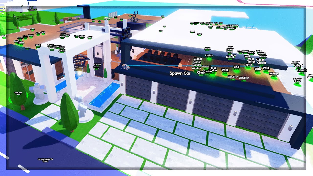 MEGA Mansion Tycoon 🏡, Button 300/900 is Building! in Roblox - YouTube