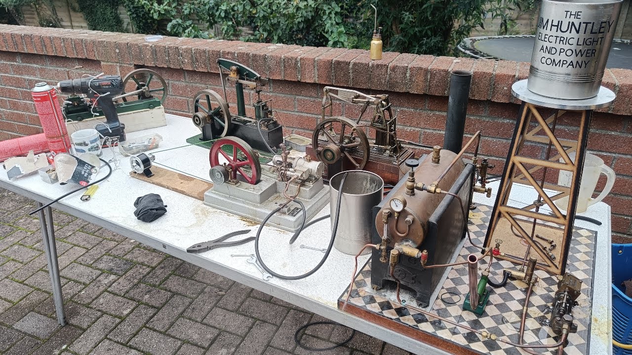 Stuart Model Steam Plant with Multiple Model Steam Engines - YouTube