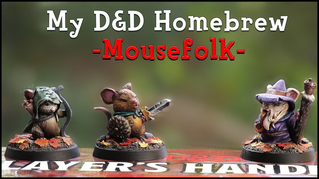 Painting MOUSEFOLK miniatures | My Homebrew Race for D&D - YouTube