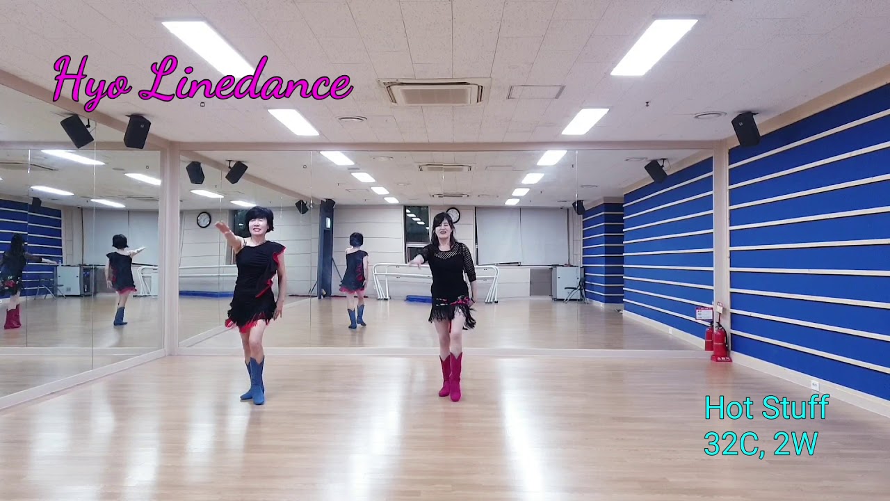Hot Stuff-Line Dance (Beginner) Demo - YouTube