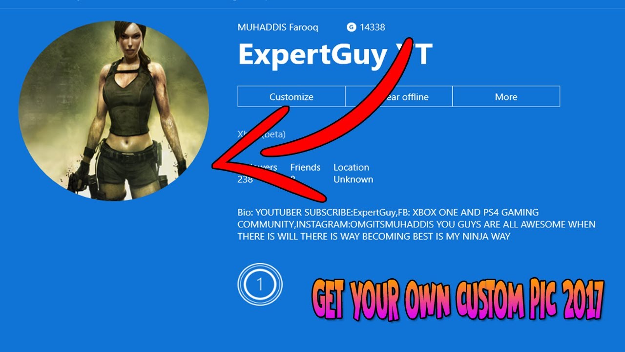 HOW TO GET A CUSTOM GAMERPICTURE On XBOX ONE 2017! (PHONE/IOS/MAC/PC ...
