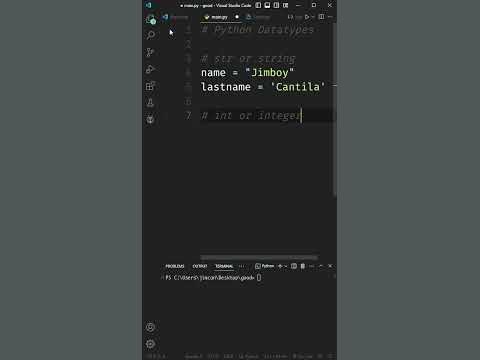 python: datatypes part 1 - YouTube
