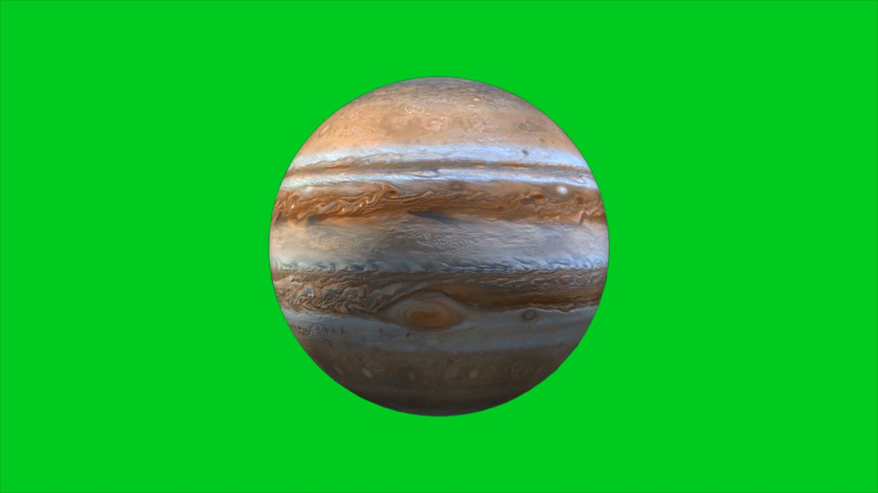 planeta JUPITER pantalla verde - YouTube
