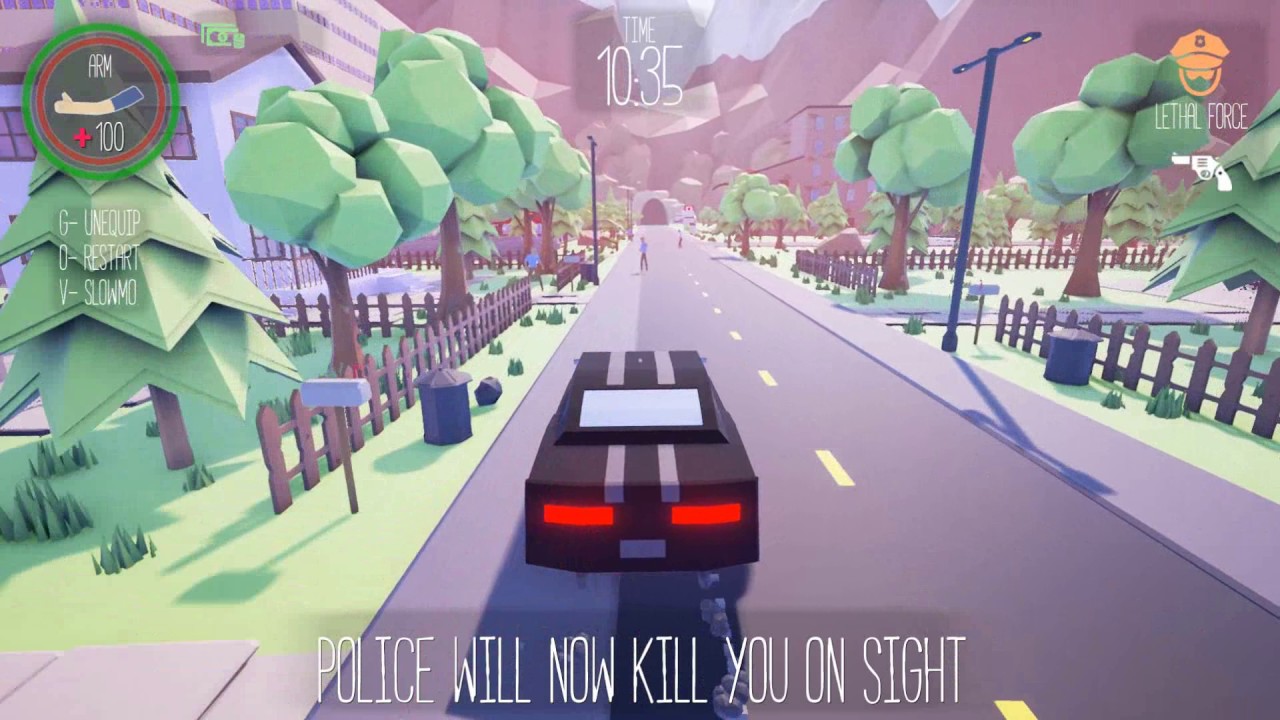 Running over people in Garbage Day game - YouTube