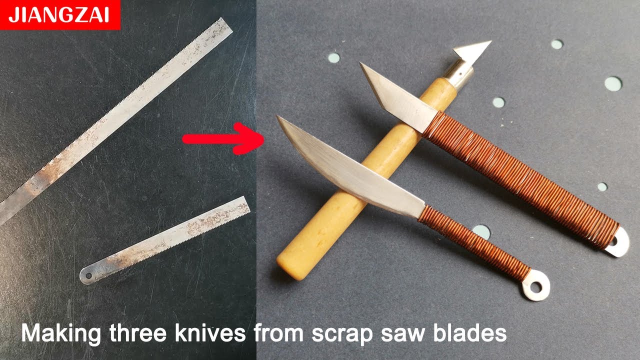 Mini Knife Making | How to make mini knives from saw blades - YouTube