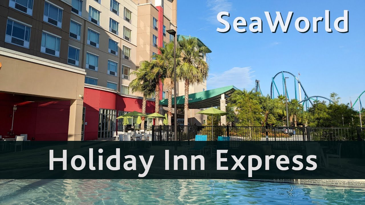 El hotel Holiday Inn Express 🏨 SeaWorld Orlando (USA) - YouTube