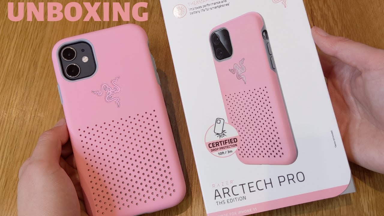 unboxing the razer arctech pro iphone 11 case 🎀 - YouTube