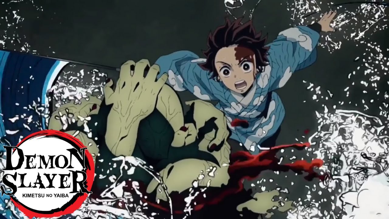 Demon Slayer Final Selection Exam - Tanjiro Vs Giant Demon - YouTube