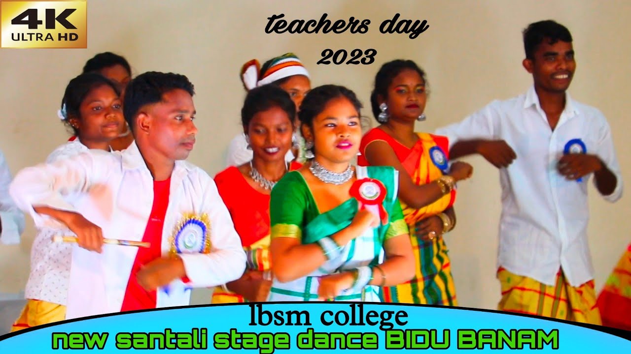 Teachers day 2023 // Lbsm college karandih // New Santali stage dance ...