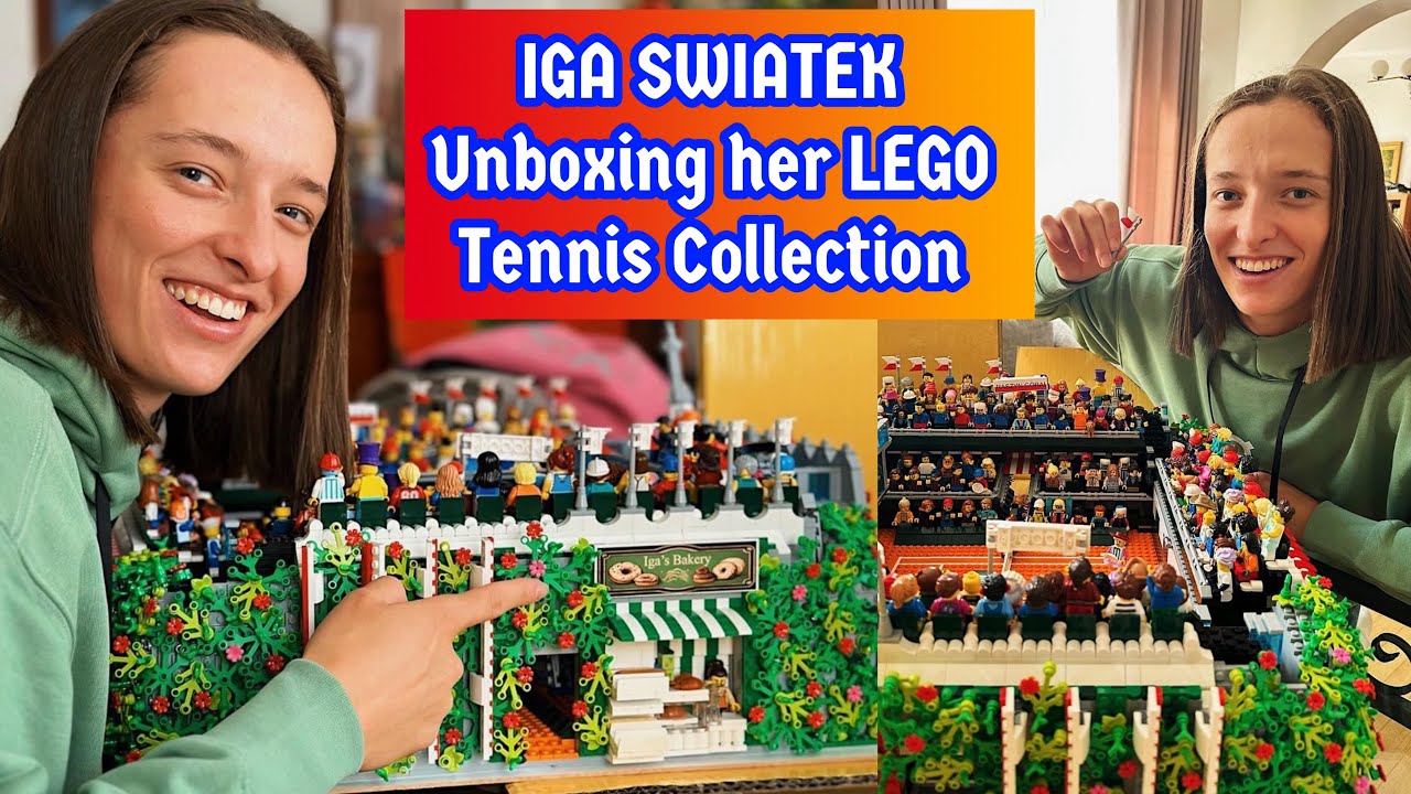 IGA SWIATEK UNBOXING HER LEGO TENNIS COLLECTION - YouTube