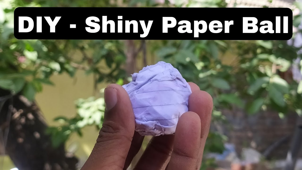 Making a Polished White Paper Ball - YouTube