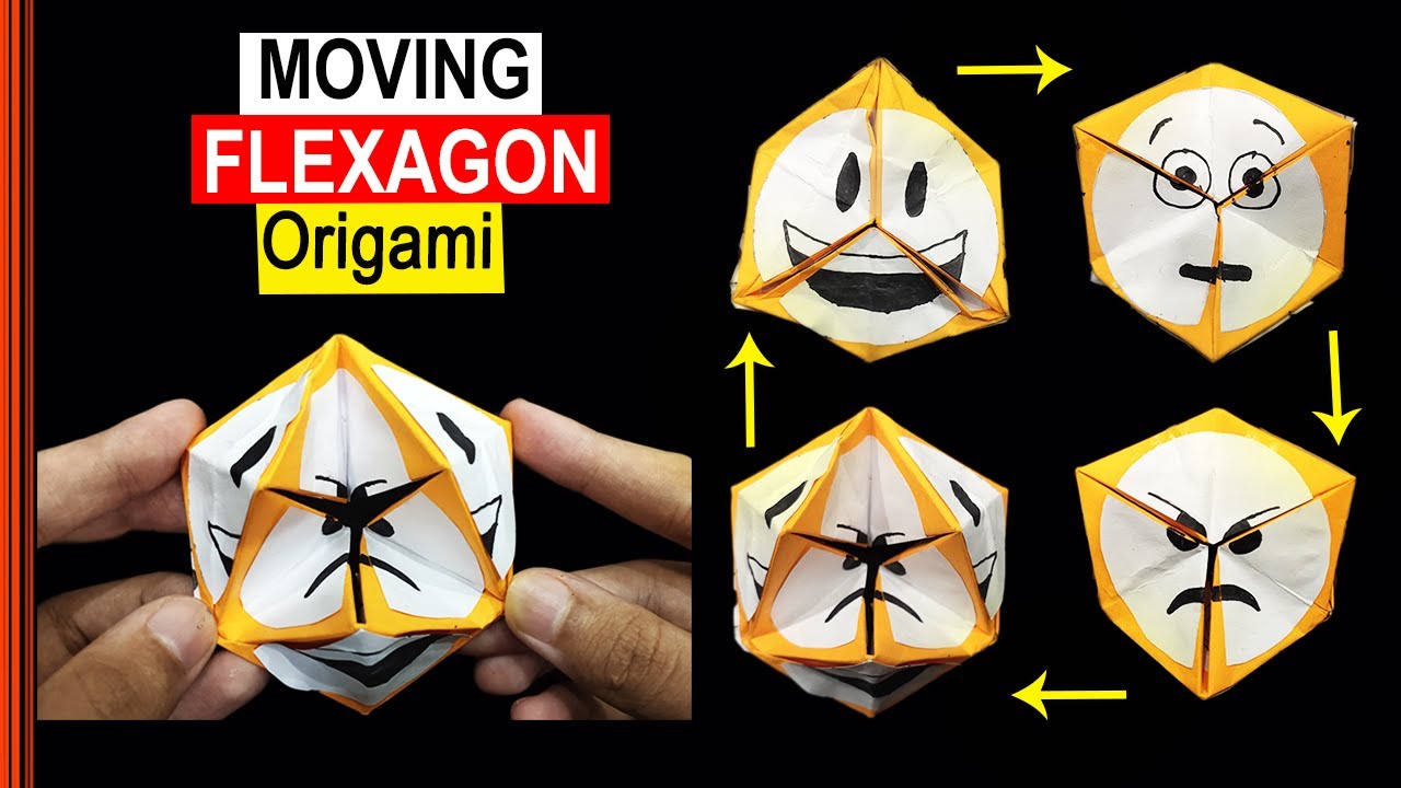Origami Moving Flexagon Tutorial | Salem Art and Craft - YouTube
