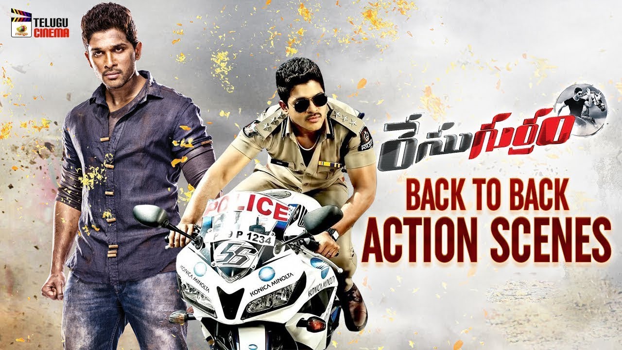 Allu Arjun In Race Gurram In Bike