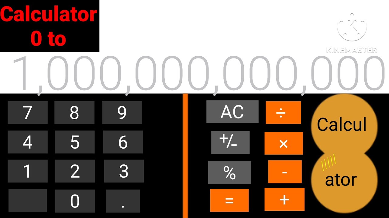 Calculator Number’s 0 to 1 Trillion (1 Hour Extremely Long!) 4000 ...